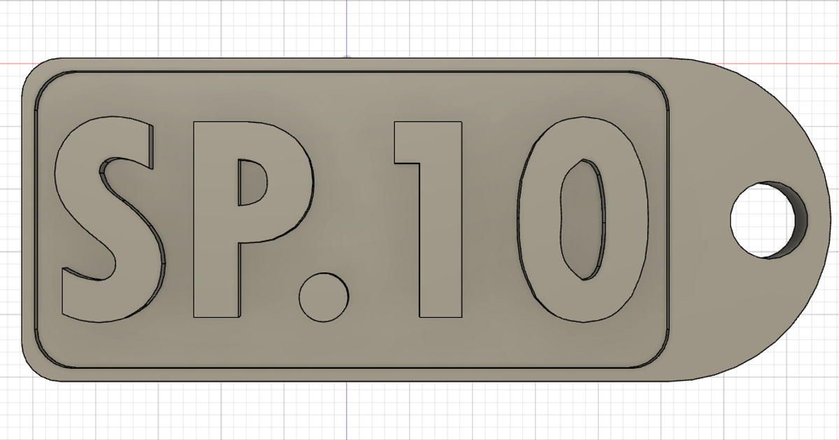 SP.10 KEYCHAIN by Antonitto | Download free STL model | Printables.com