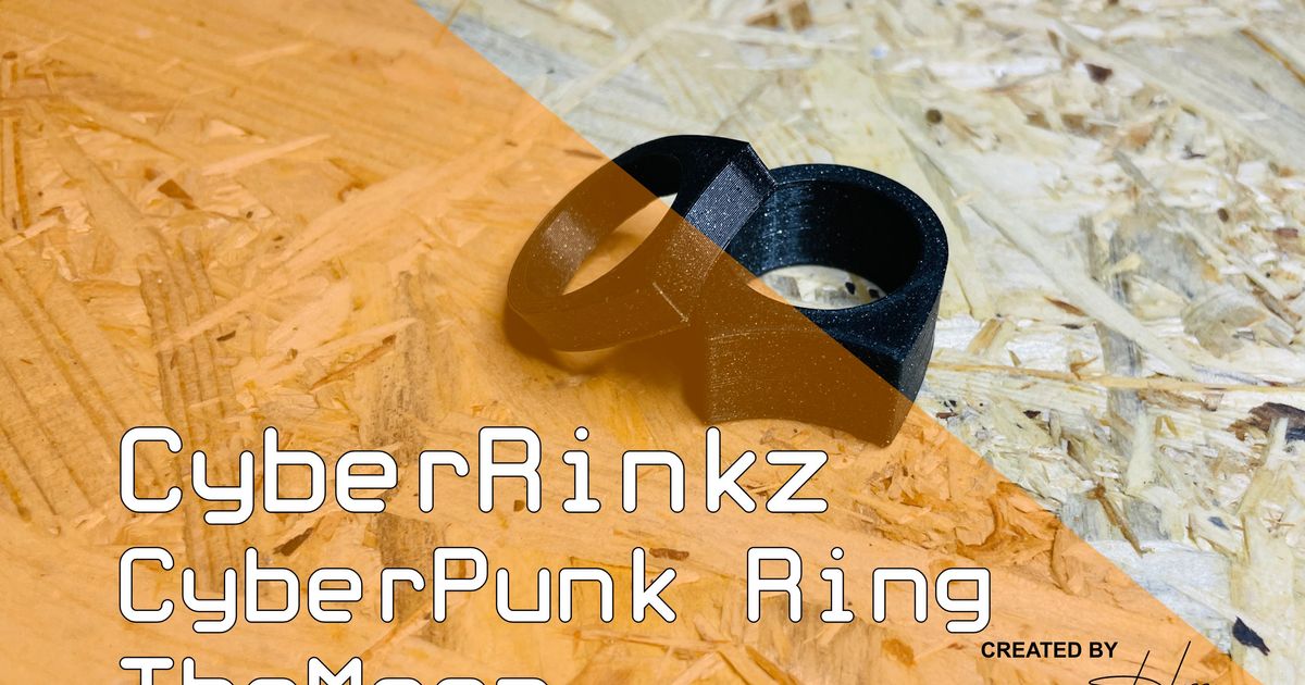 CyberPunk Ring - The Moon by Valentino Hesse | Download free STL model ...