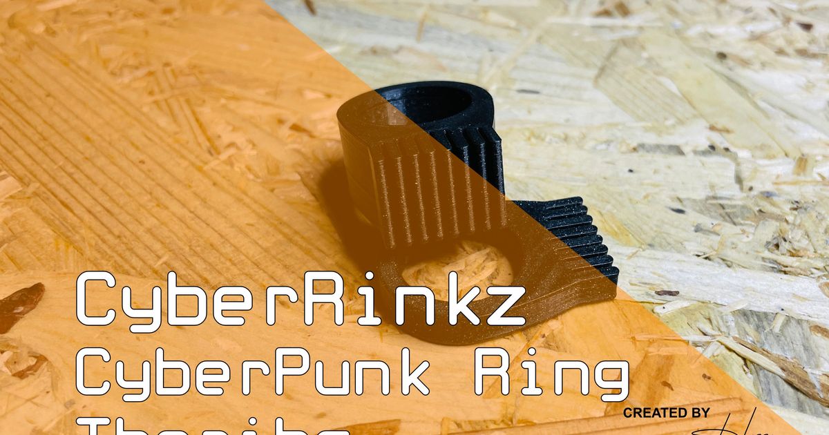 CyberPunk Ring - TheRibs by Valentino Hesse | Download free STL model ...
