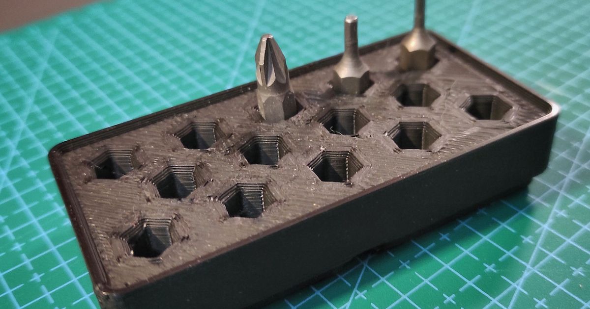 Gridfinity hex bit holder by Pirzmag | Download free STL model ...
