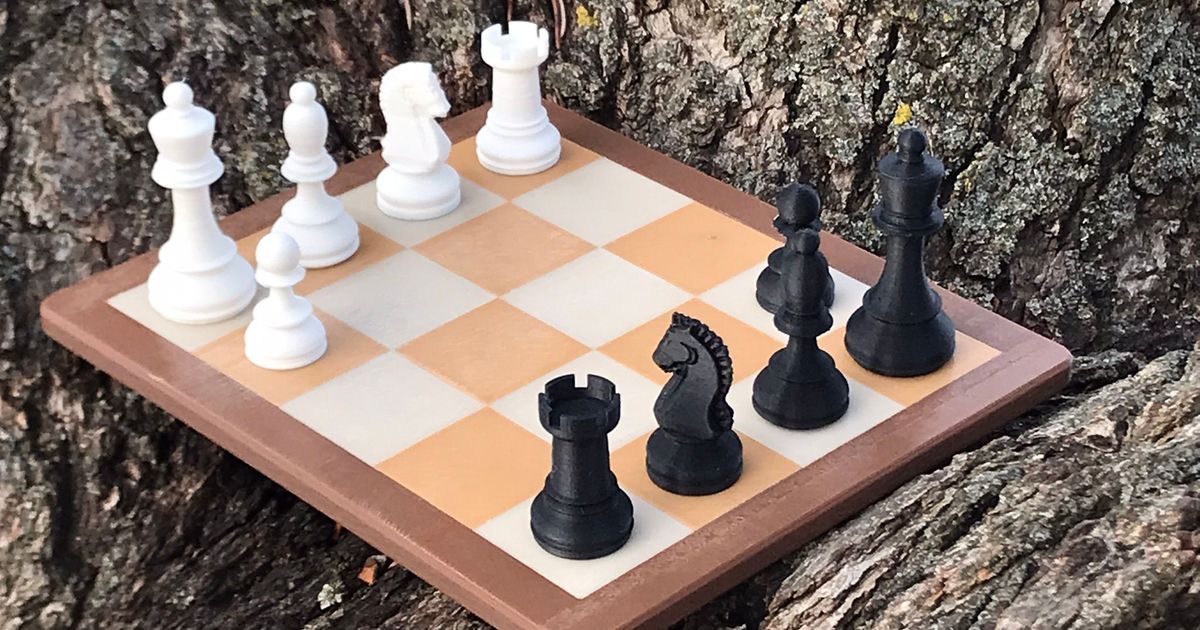 Travel Chess Pieces - magnetized por Beaver | Descargar modelo STL ...