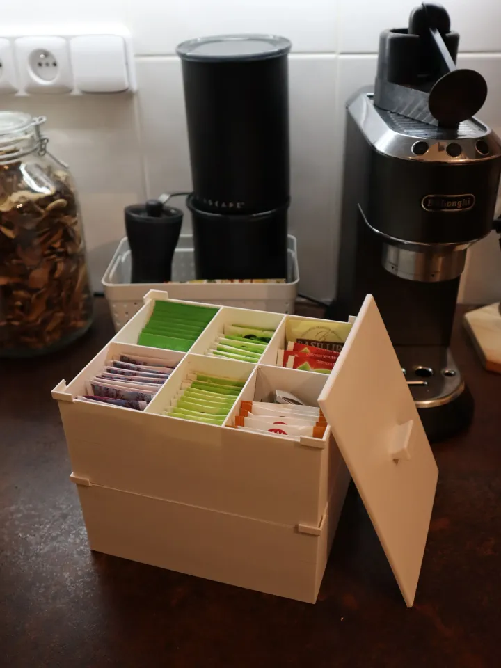 Tea box (stackable) by Davo | Download free STL model | Printables.com