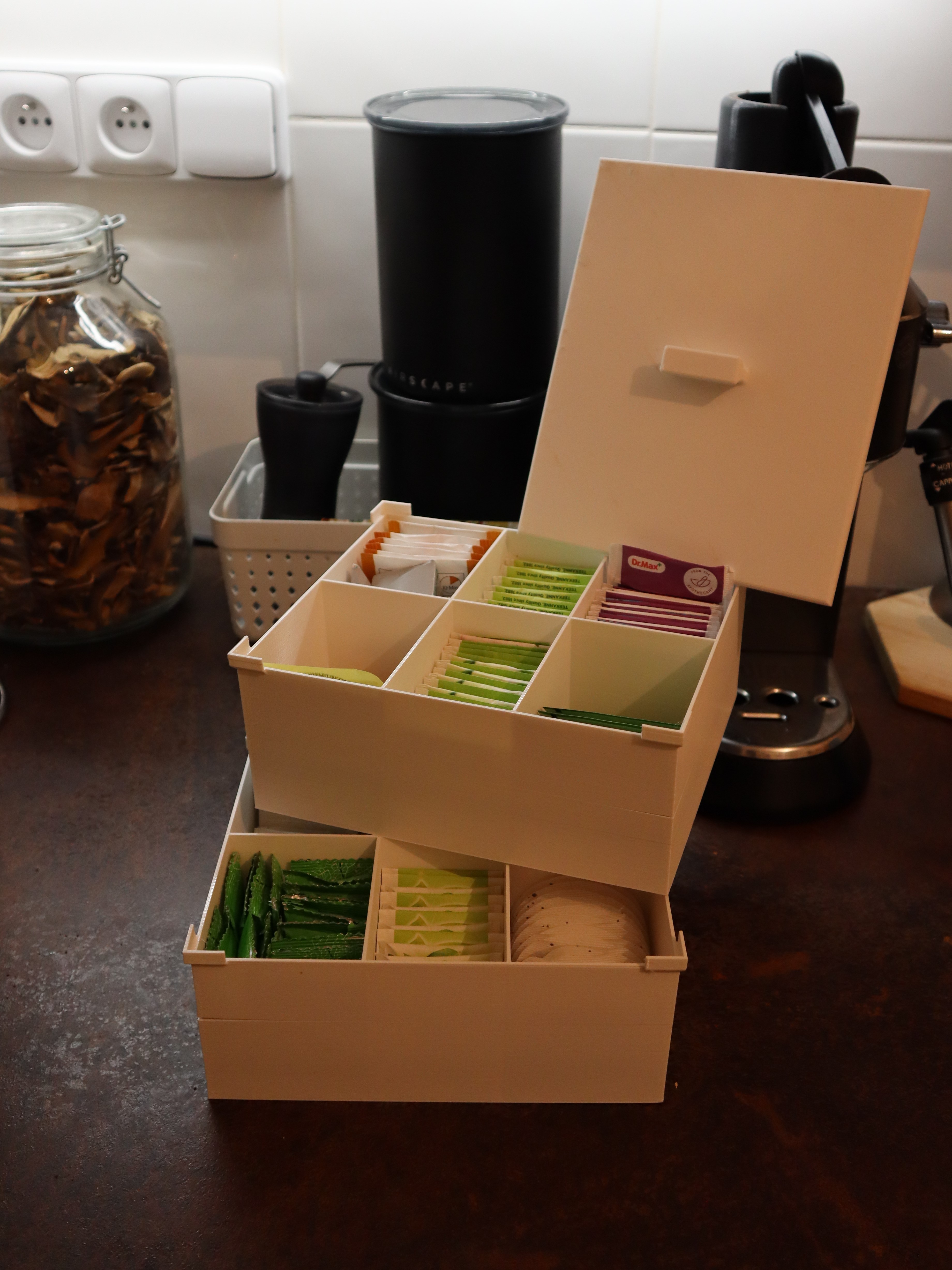 Tea box (stackable) by Davo | Download free STL model | Printables.com