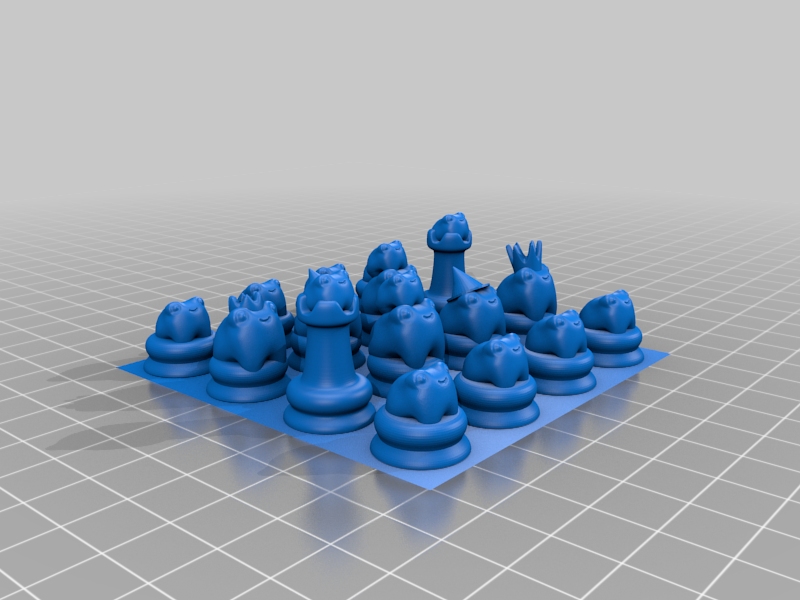 Frog Chess by vegetalko streaming | Download free STL model ...