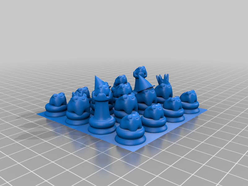 Frog Chess by vegetalko streaming | Download free STL model ...