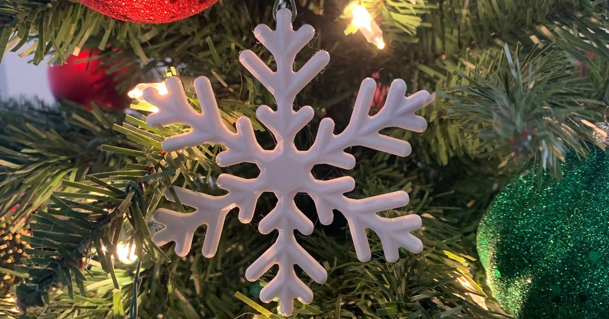 Snowflake Christmas Ornament by TheForrestFire | Download free STL ...