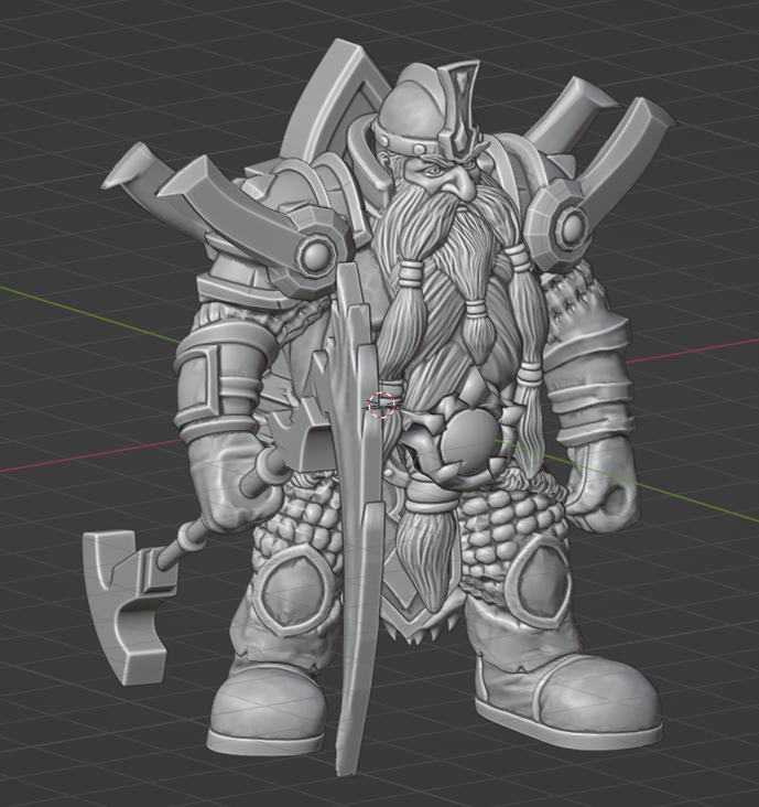 World of Warcraft Dwarf with complete Armor and Weapon by Viridian ...