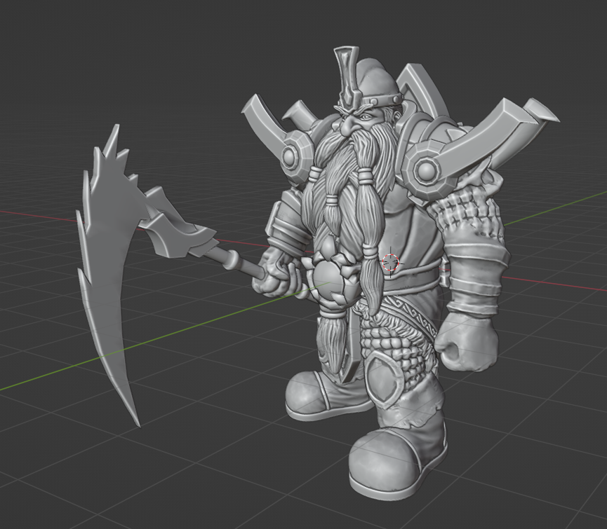 World of Warcraft Dwarf with complete Armor and Weapon by Viridian ...