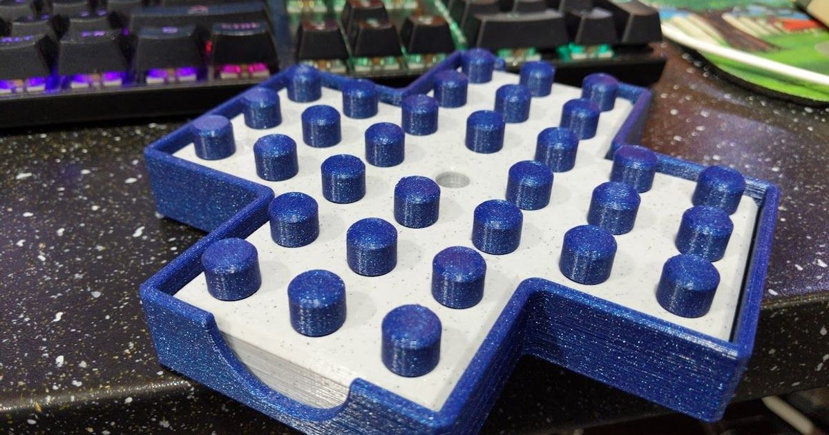 Peg Solitaire Game - Plus/Cross by Jameson42 | Download free STL model ...