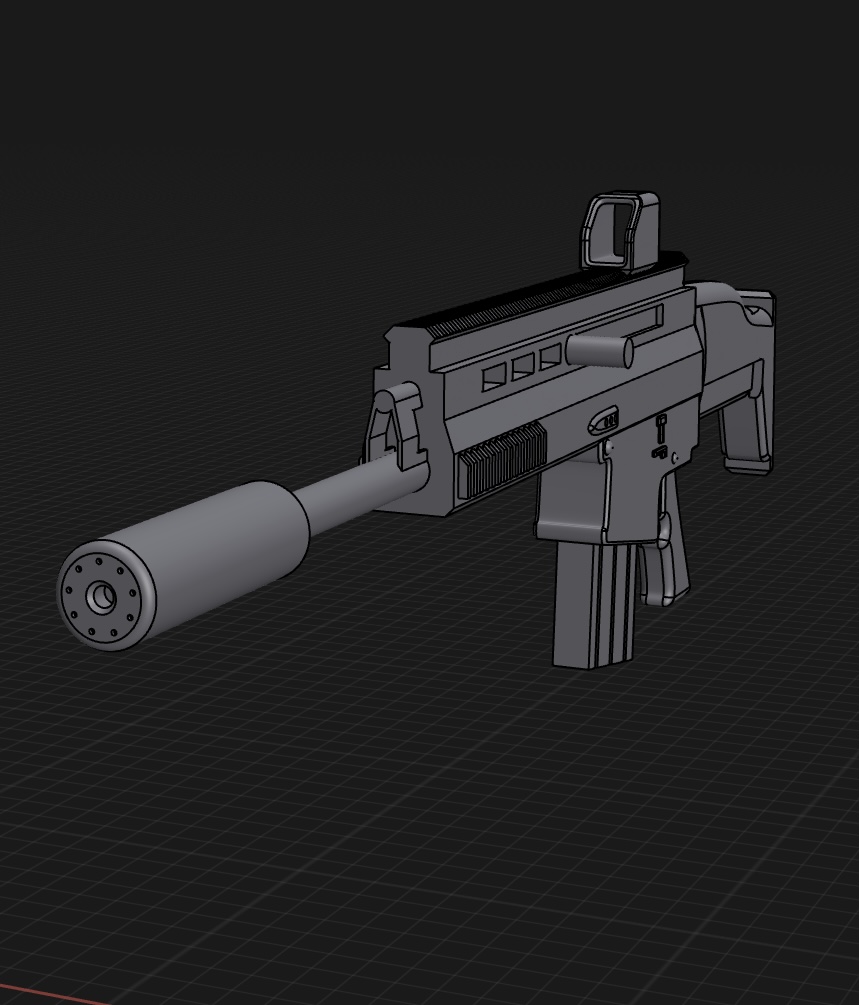Micro Model: SCAR-H by mocha loaf | Download free STL model ...