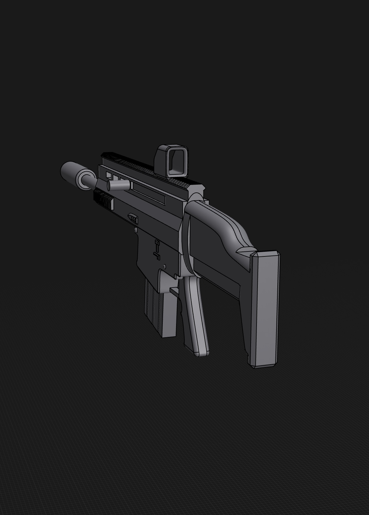 Micro Model: SCAR-H by mocha loaf | Download free STL model ...