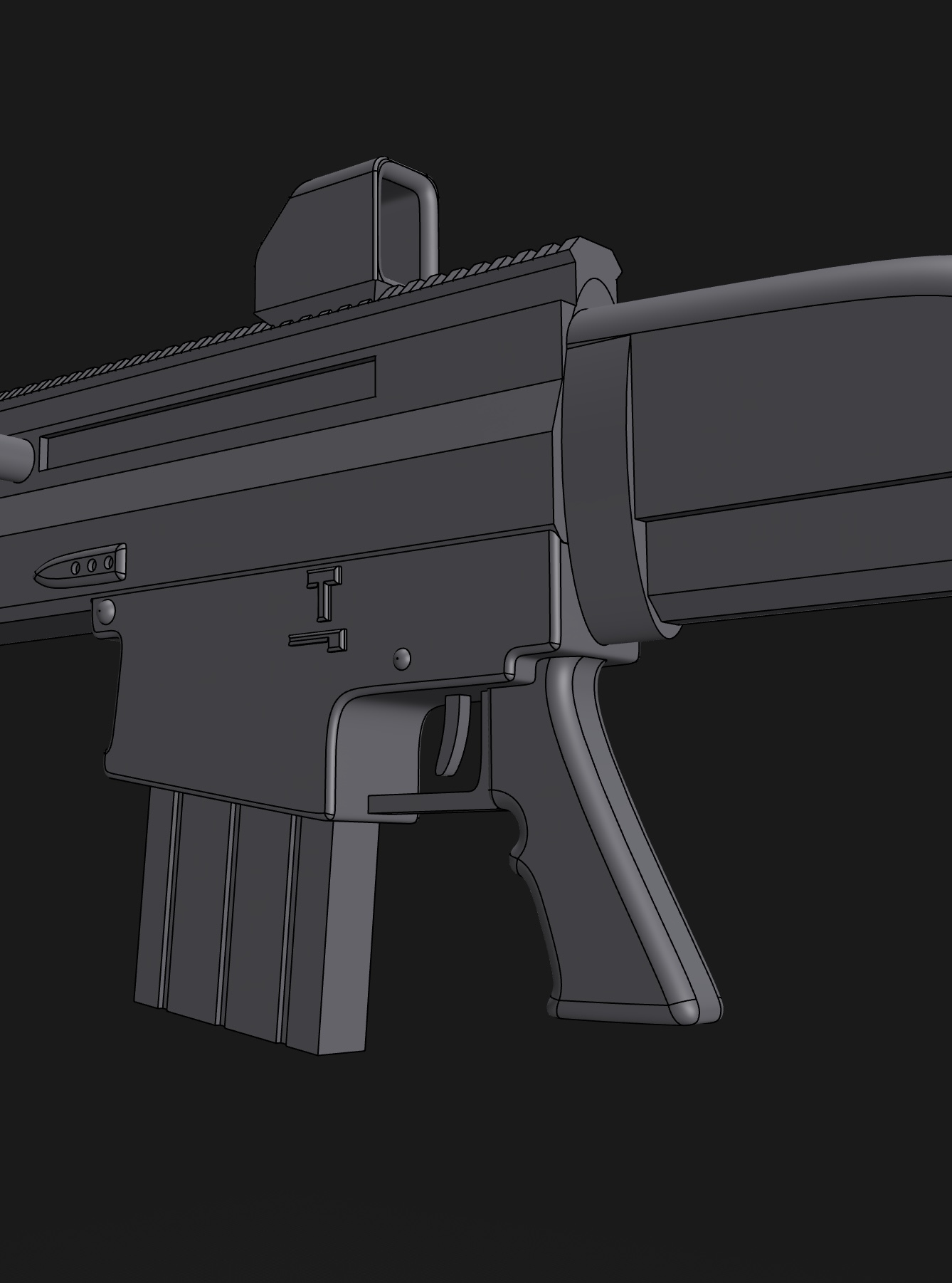 Micro Model: SCAR-H by mocha loaf | Download free STL model ...