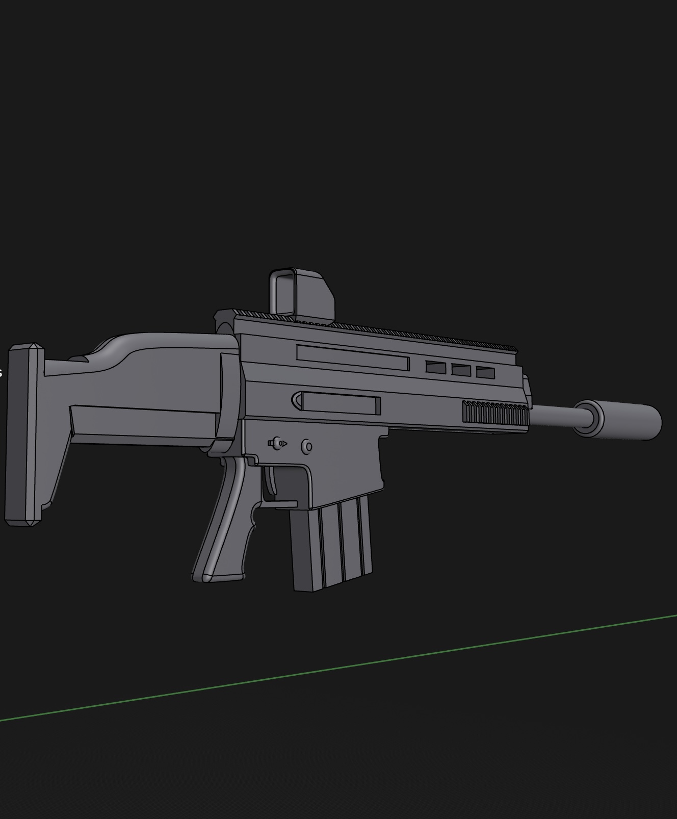 Micro Model: SCAR-H by mocha loaf | Download free STL model ...