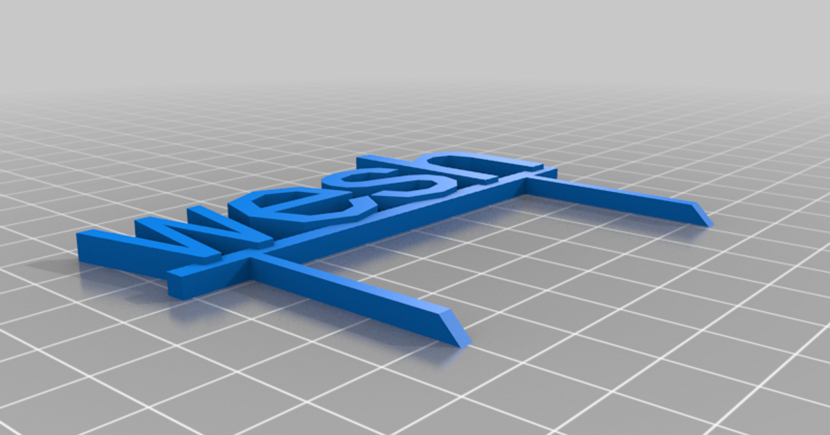 wesh Sign by Fujin Raijin | Download free STL model | Printables.com