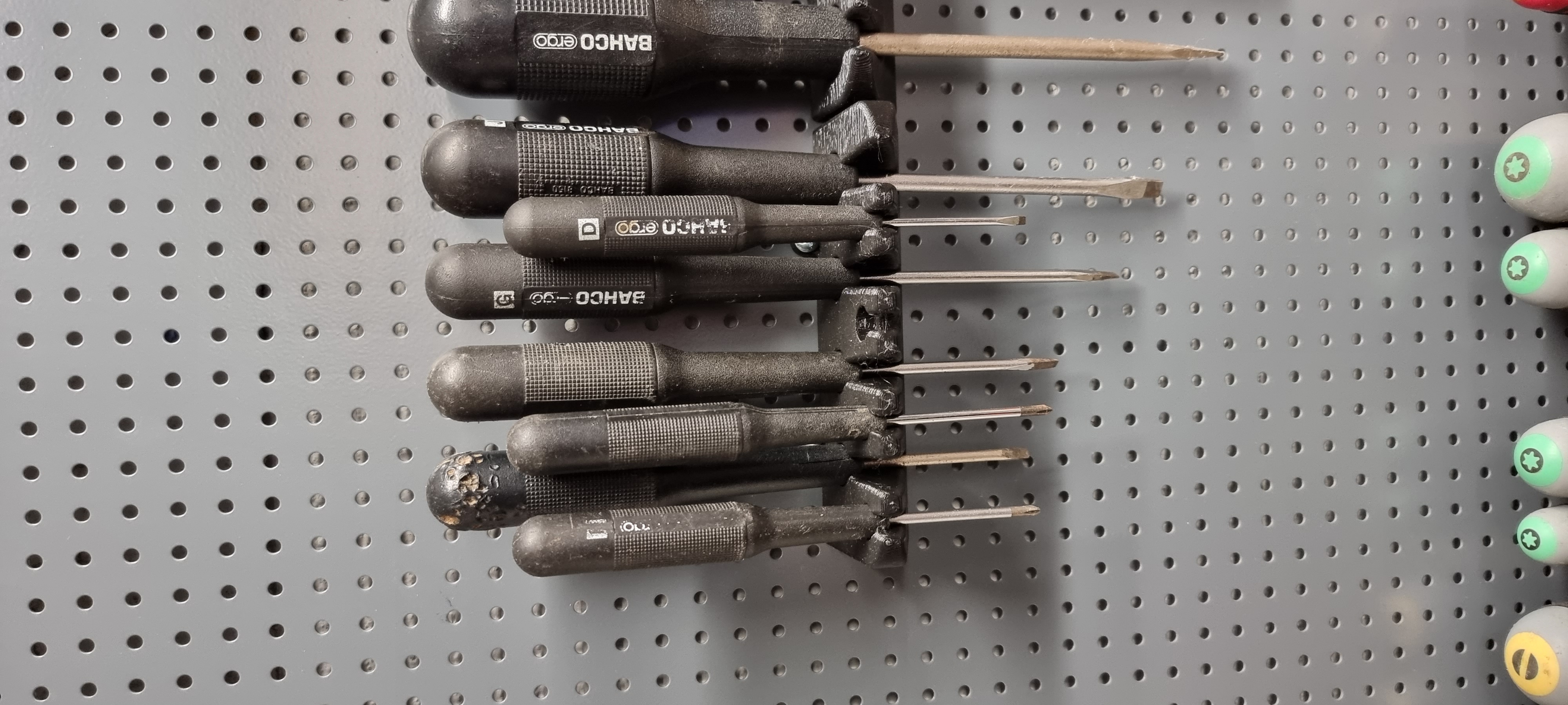 Bahco screwdriver mount fits Biltema pegboard by Quist | Download free ...