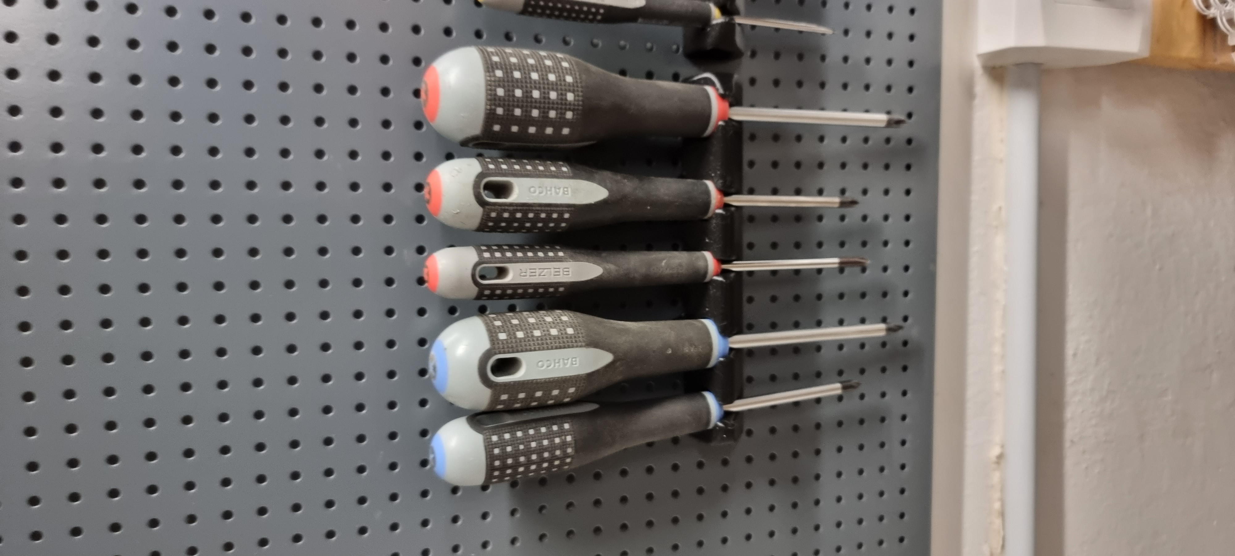 Bahco screwdriver mount fits Biltema pegboard by Quist | Download free ...
