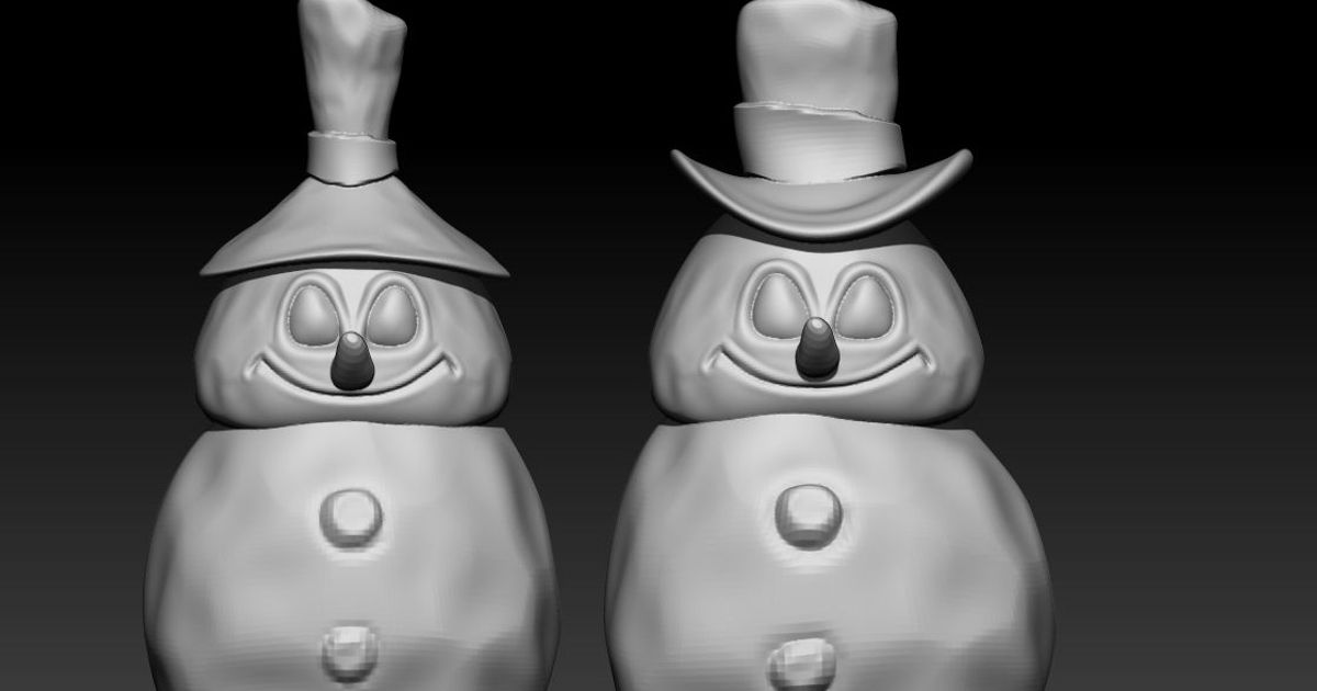 Snowmen by Onu_Heino | Download free STL model | Printables.com