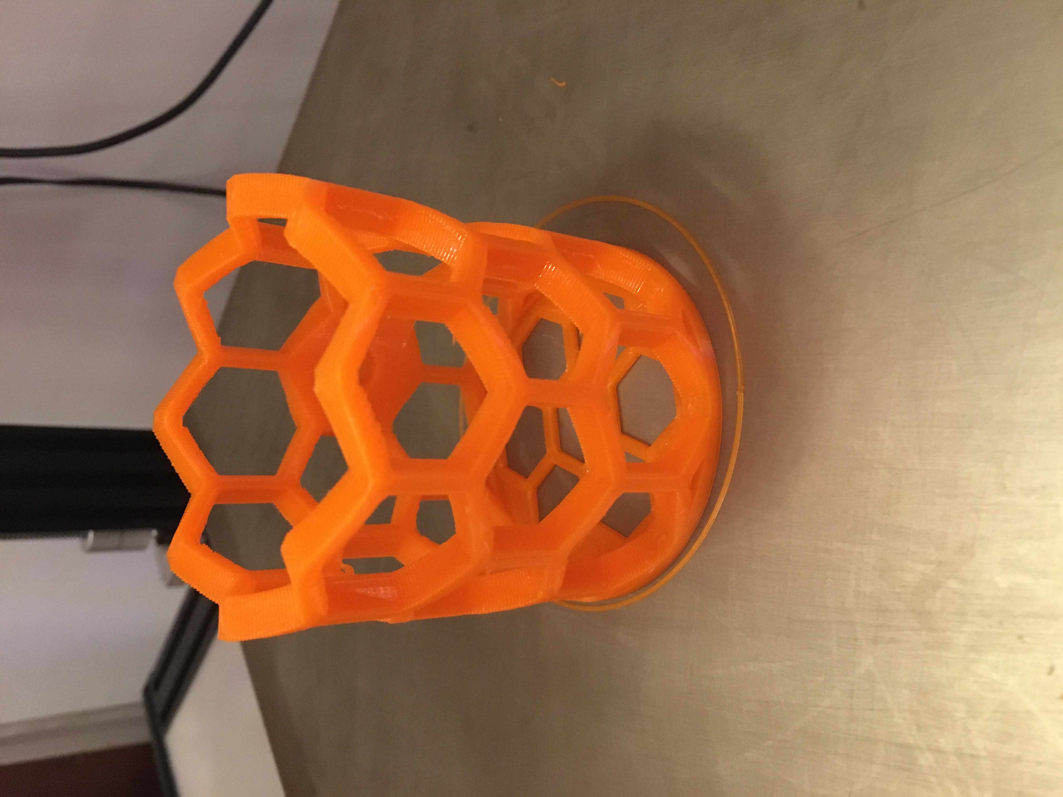 Hexagon Can Holder flat back by JRosello | Download free STL model ...