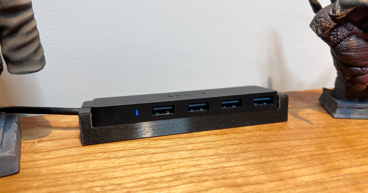 Anker 4-Port USB Hub Desk Mount by notcolin | Download free STL model ...