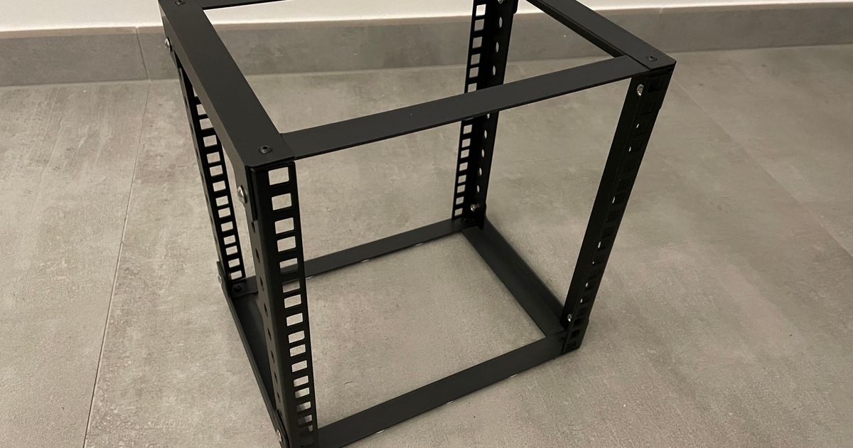 10" AH Rail Based Server/Network Rack by KTriponis | Download free STL ...