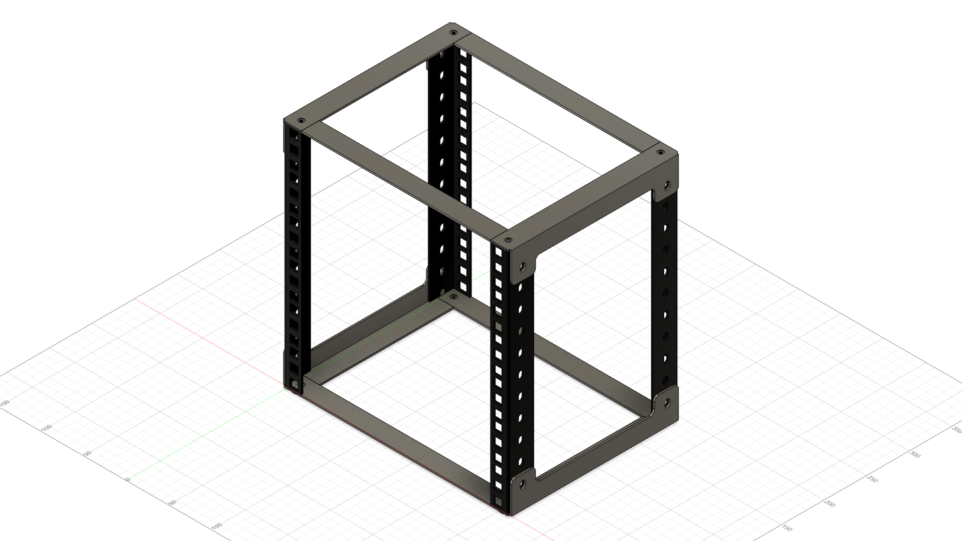 10" AH Rail Based Server/Network Rack by KTriponis | Download free STL ...