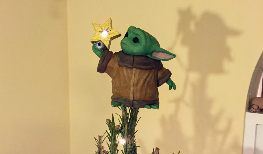 Baby Yoda (Grogu) WIth Star Tree Topper by Peter Farell | Download free ...