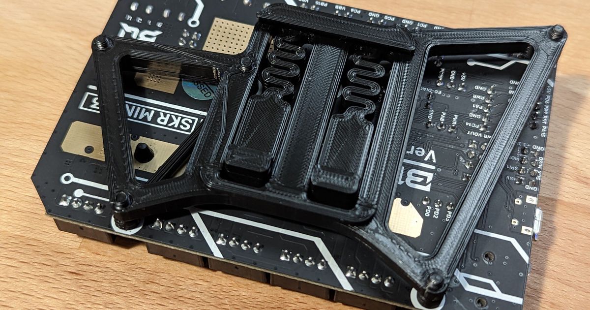 SKR Mini E3 v3 DIN Rail Mount Clip and Spacers by RobotRogue | Download ...