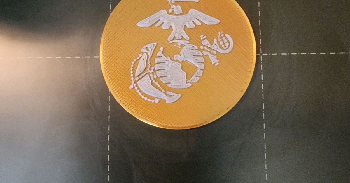 U.S. Marine Corps Coin por Digital Shaper | Descargar modelo STL ...