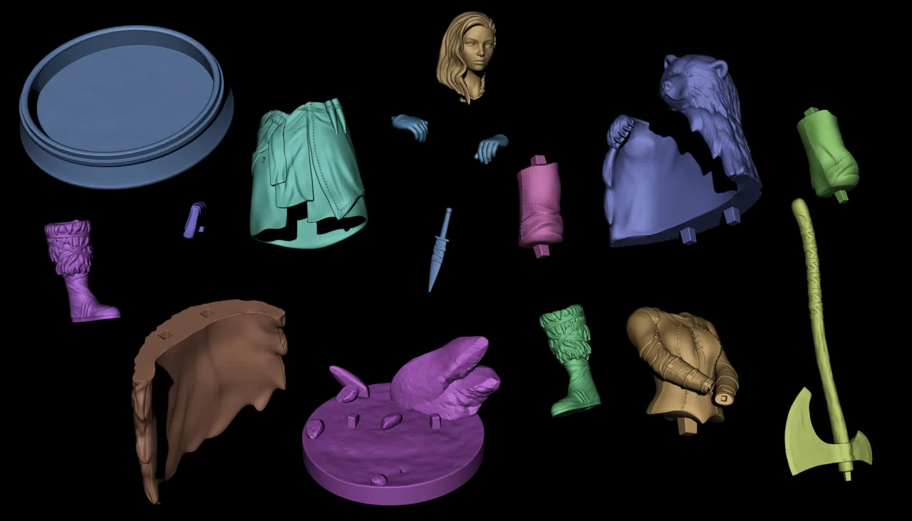 Barbarian Woman by AndréCgArt | Download free STL model | Printables.com