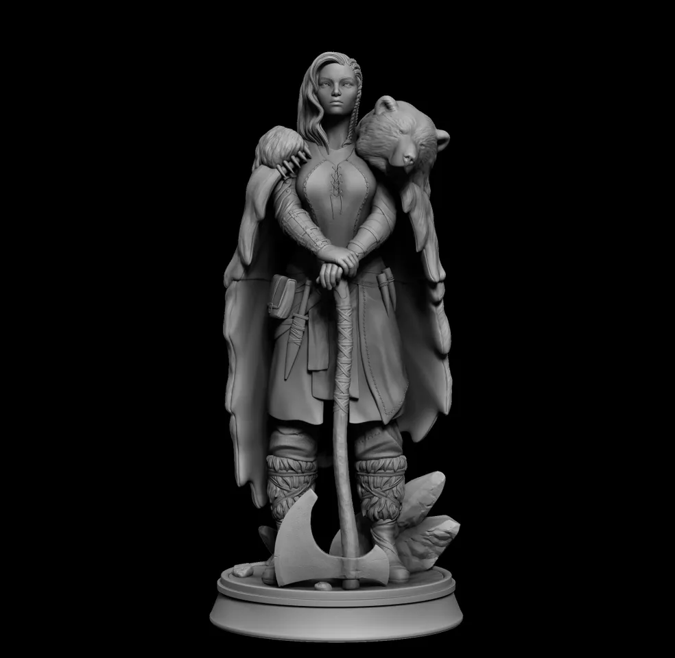 Barbarian Woman by AndréCgArt | Download free STL model | Printables.com