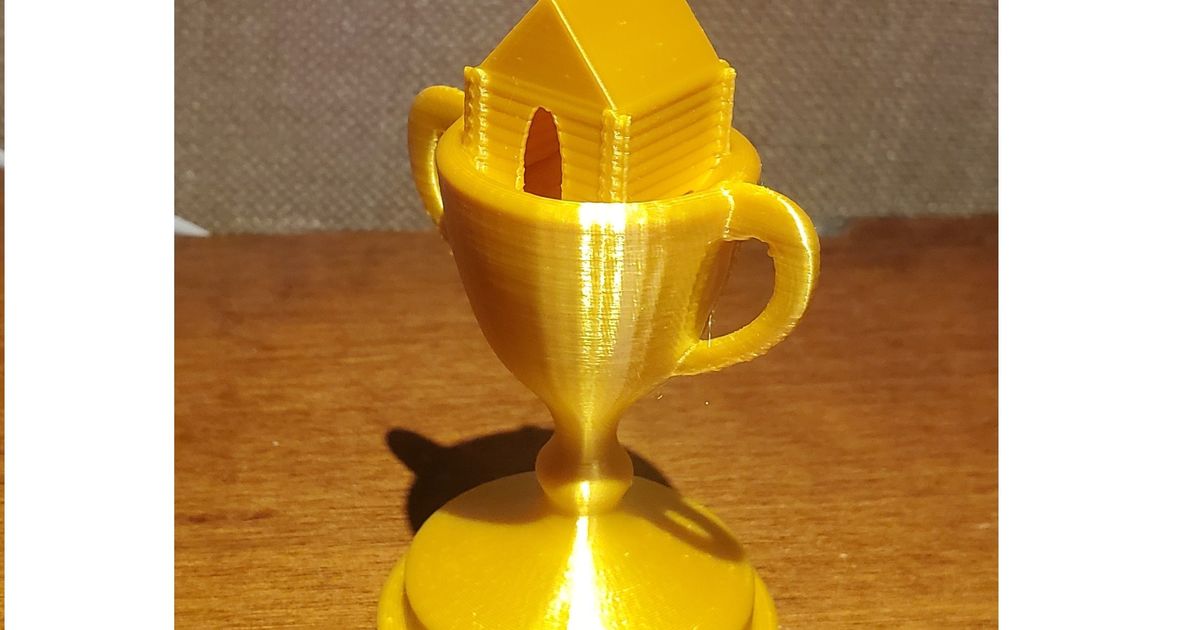 Log Cabin Trophy by Desert3DPrinting | Download free STL model ...