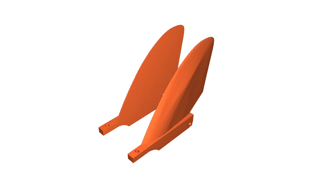 Surf Kayak Cutaway Fins by Mikedebarra | Download free STL model ...