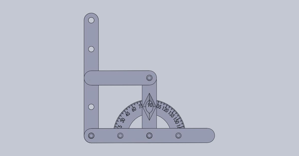Corner Protractor by nightfox90 | Download free STL model | Printables.com