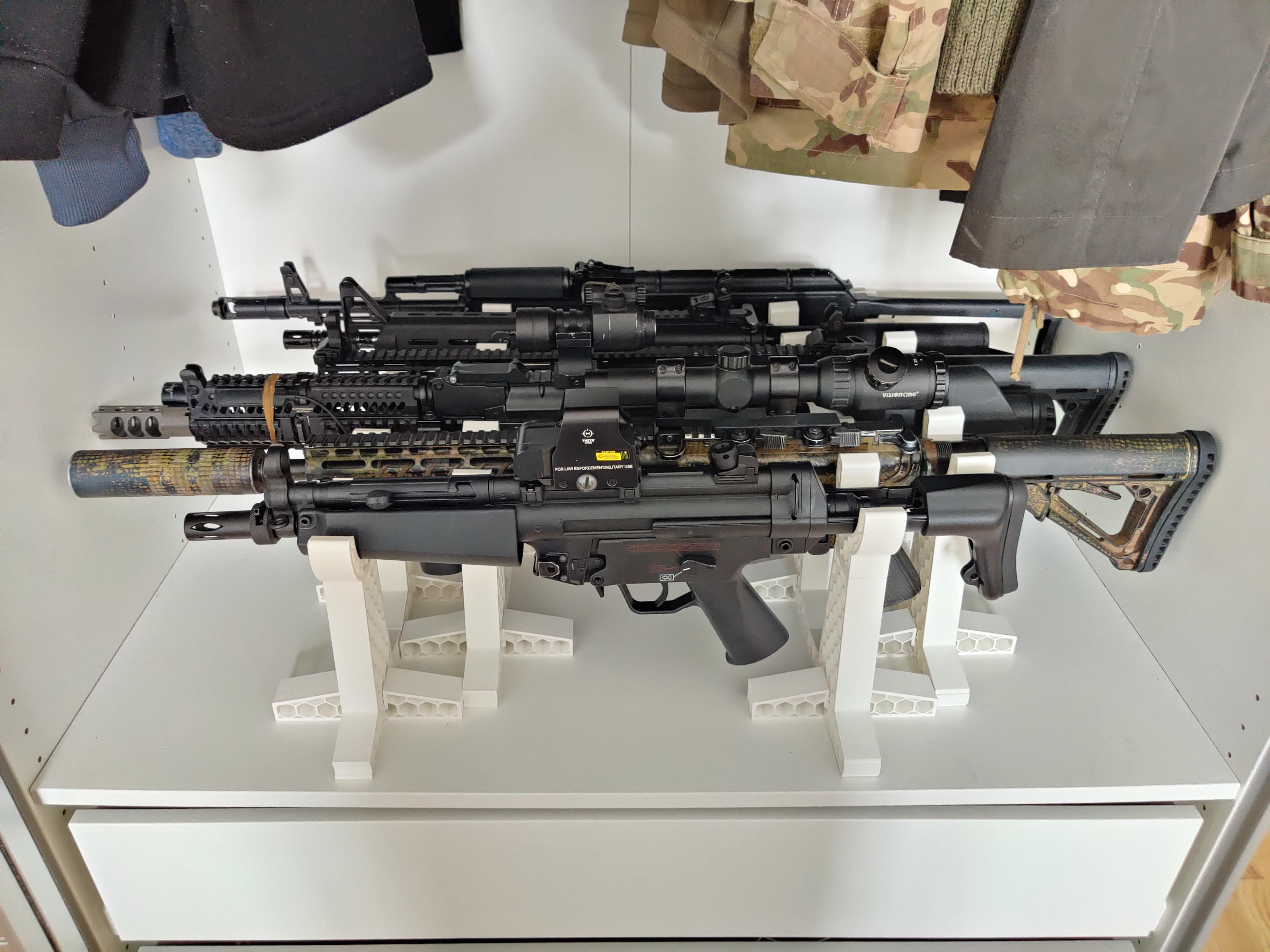 Modular, stackable rifle stand by michalgerhat | Download free STL ...