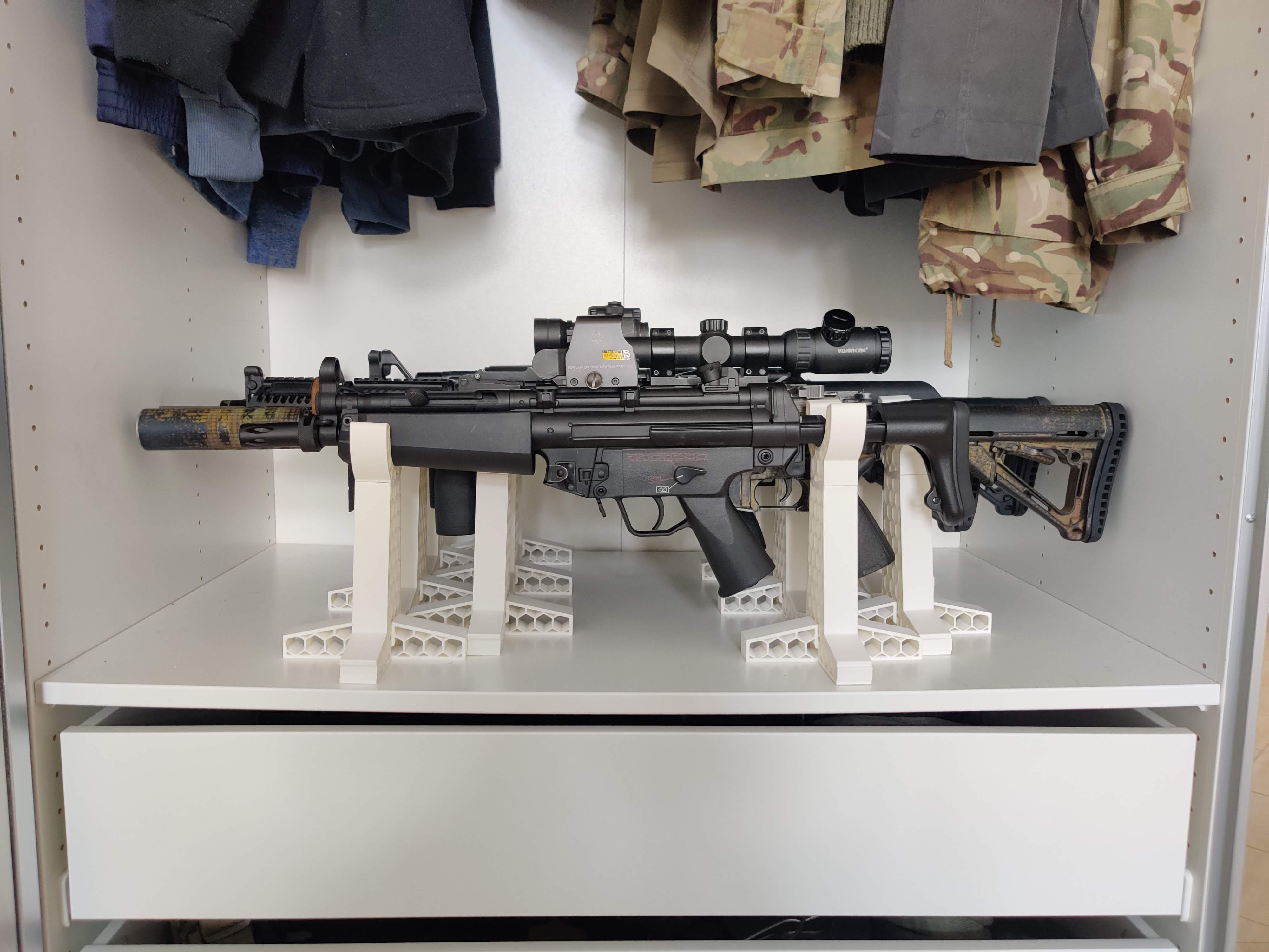 Modular, stackable rifle stand by michalgerhat | Download free STL ...