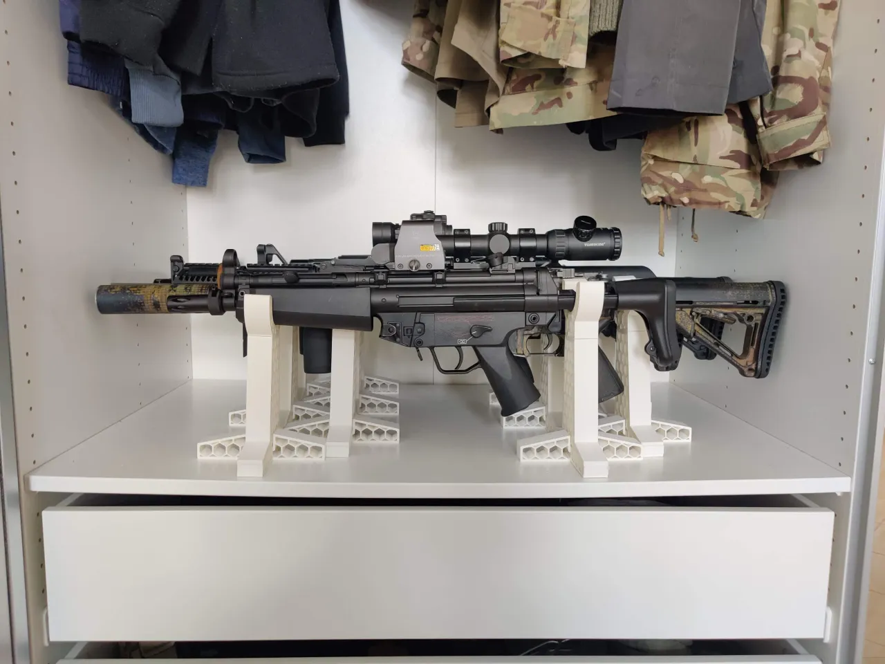 Modular, stackable rifle stand by michalgerhat | Download free STL ...