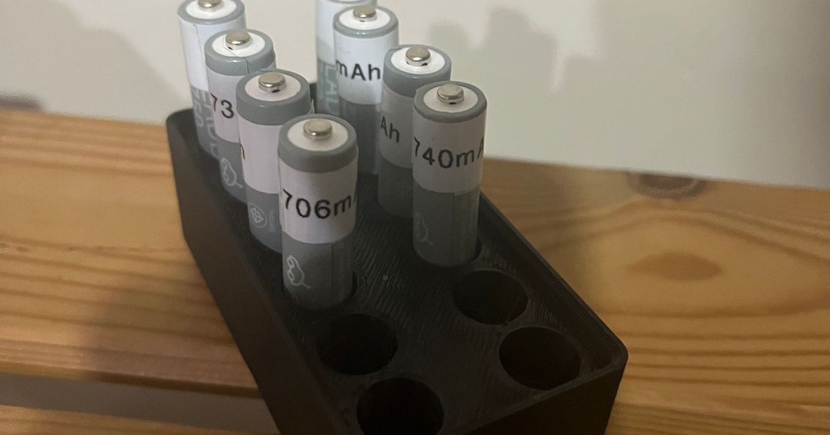 Gridfinity AAA Battery Storage por Altirix | Descargar modelo STL ...