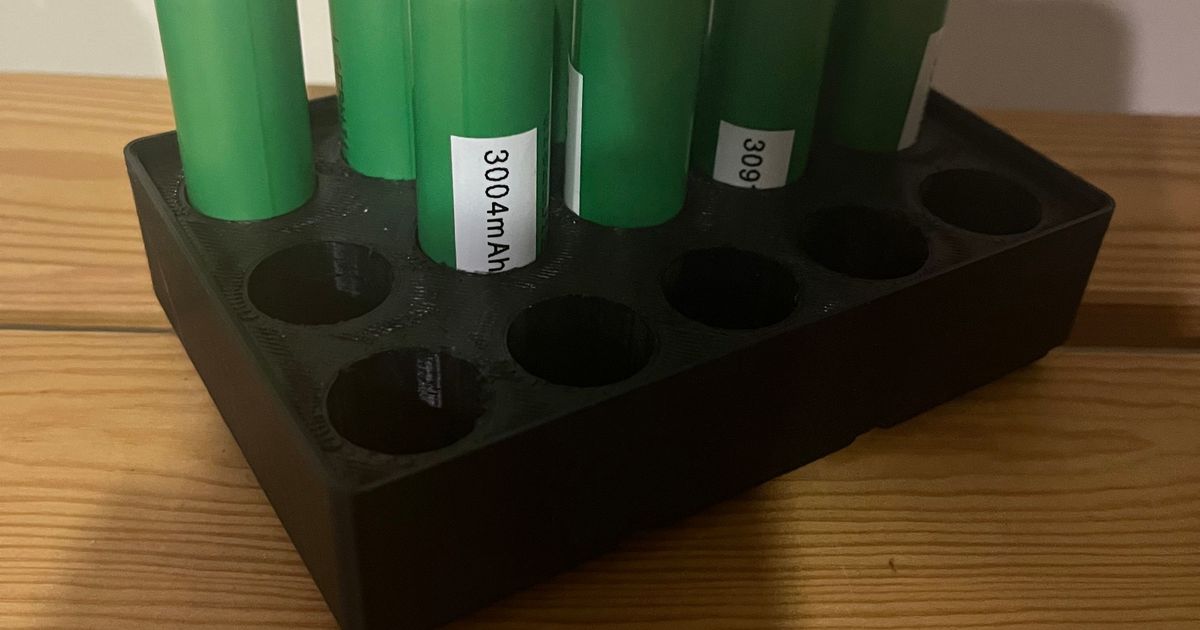 Gridfinity 18650 Battery Storage by Altirix | Download free STL model | Printables.com