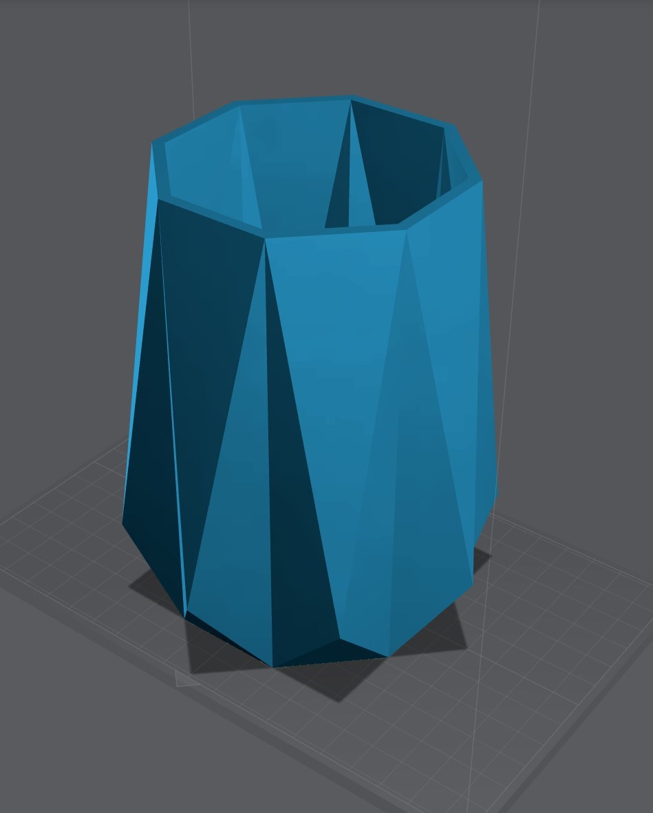 Octagon flower pot by MG | Download free STL model | Printables.com