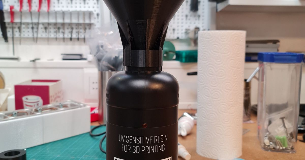 Screw on Prusament resin bottle funnel (for filters) von Presswerk65 ...