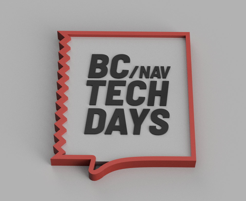 BC/Nav Tech Days Logo by KristofKlein | Download free STL model ...