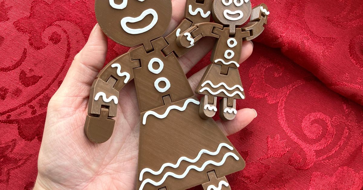 Articulated Print in Place Gingerbread Woman by PenolopyBulnick ...