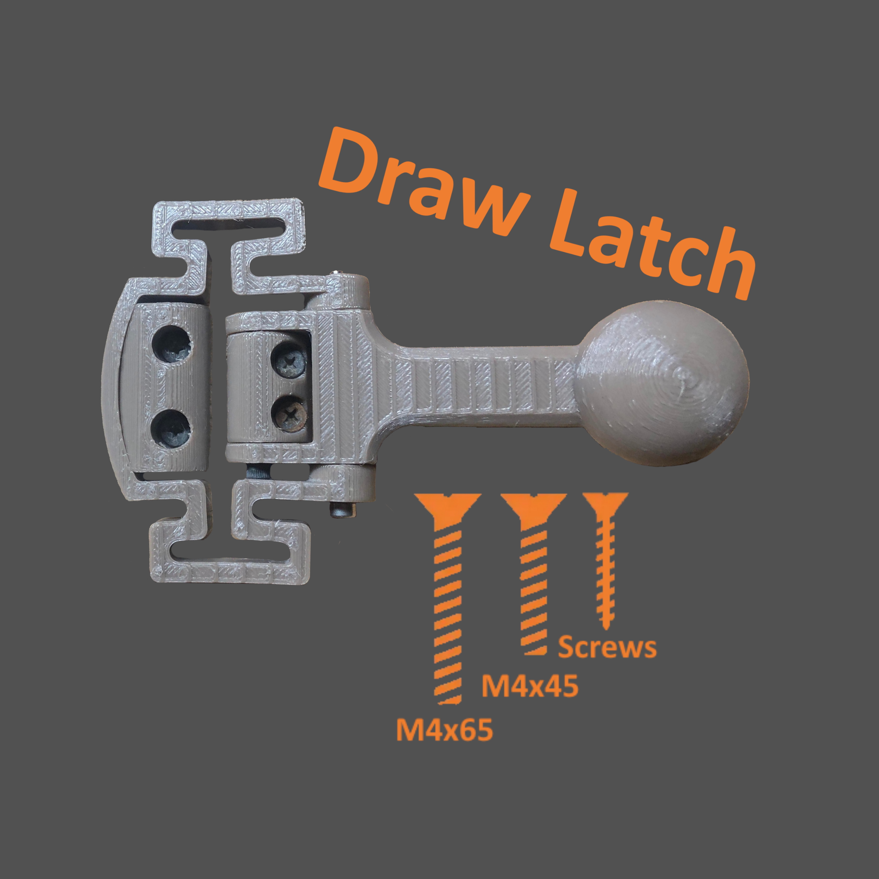Larger Draw Latch | Beefy! by Levi | Download free STL model ...