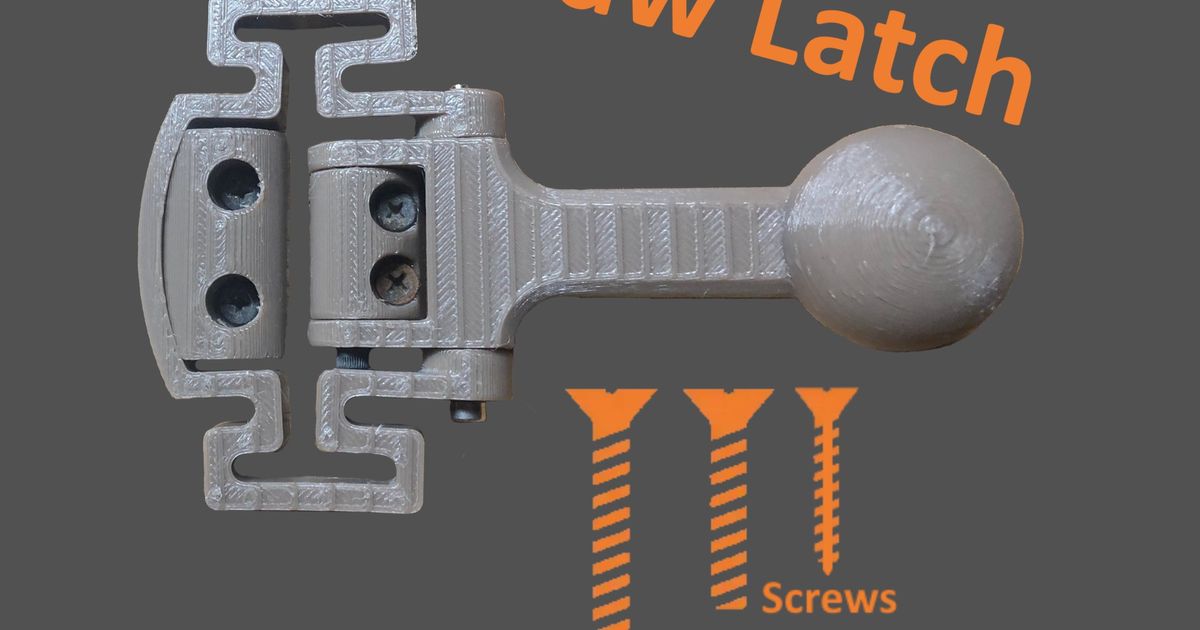 Larger Draw Latch | Beefy! by Levi | Download free STL model ...