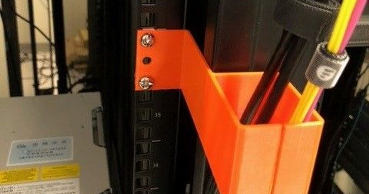 1U Cable Manager by dfn5 | Download free STL model | Printables.com