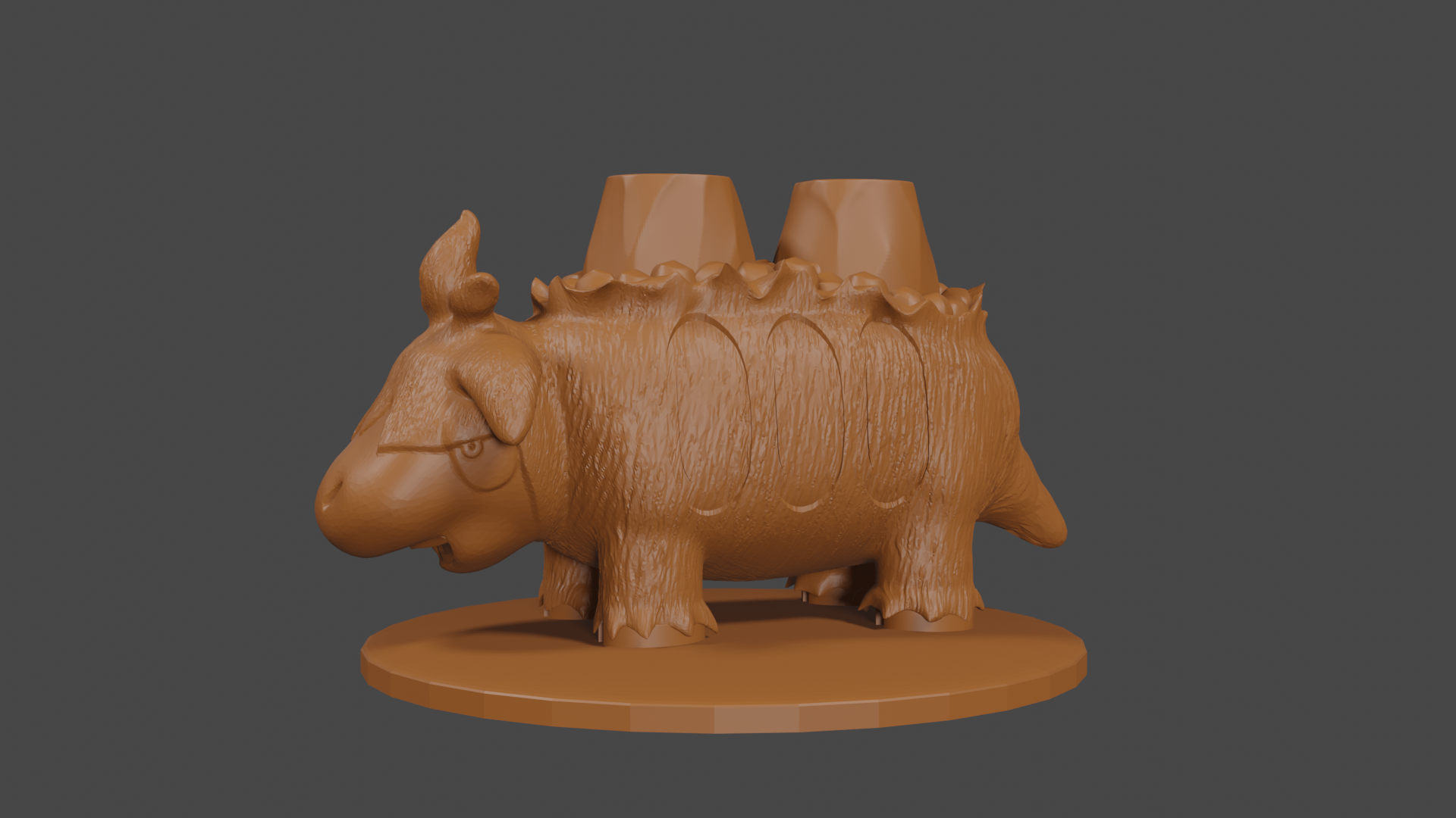 Pokemon inspired, Camerupt, Tabletop DnD miniature by ...