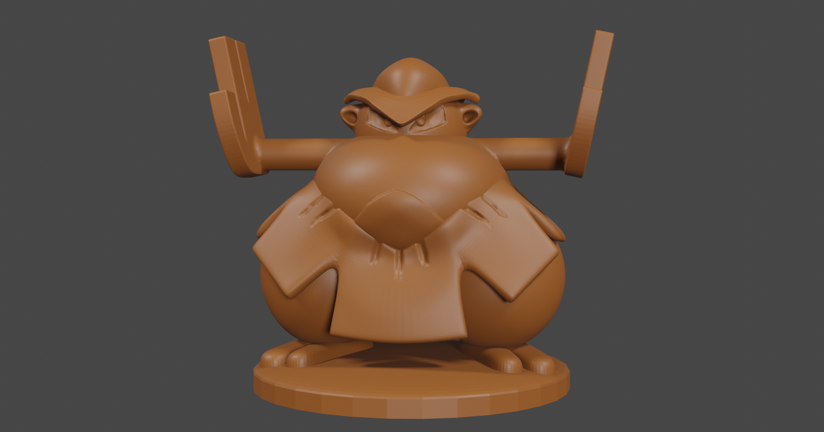 Pokemon inspired, Hariyama, Tabletop DnD miniature by ...