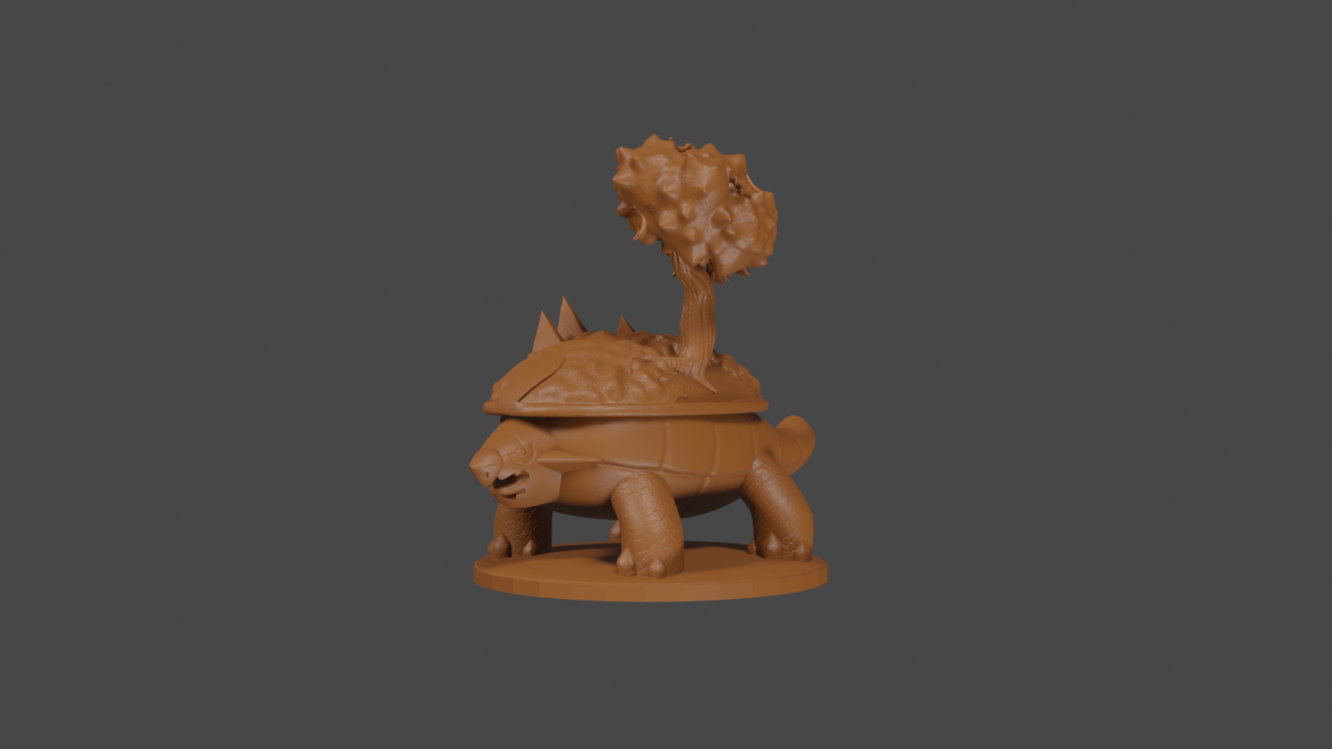 Pokemon inspired, Torterra, Tabletop DnD miniature by ...