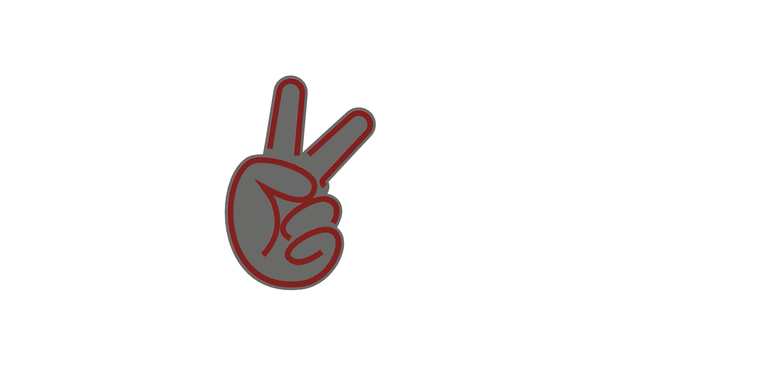 Neon Peace Sign by Tyler | Download free STL model | Printables.com