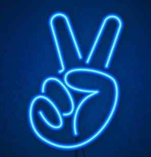 Neon Peace Sign by Tyler | Download free STL model | Printables.com
